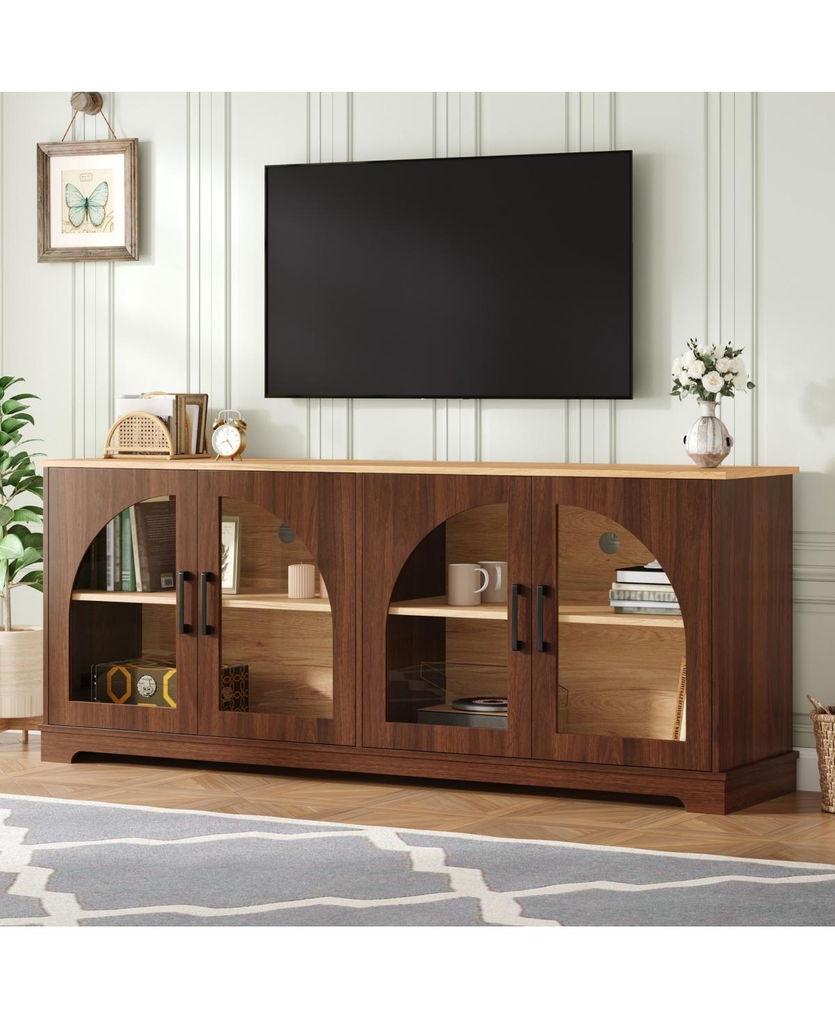 Click here for Streamdale Furniture Farmhouse Tv Stand Glass Door... prices