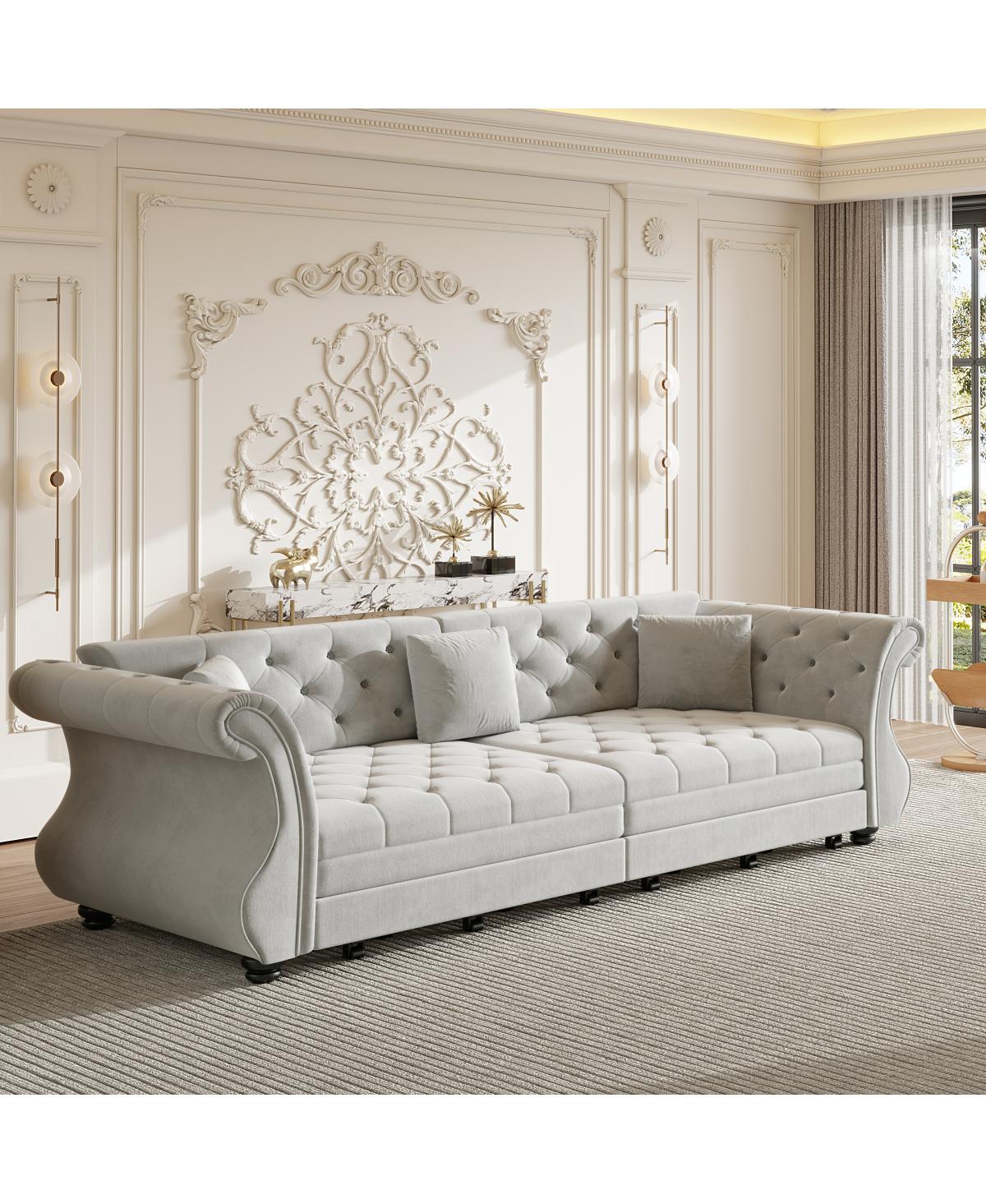 Click here for Streamdale Furniture Oversized Chesterfield Velvet... prices