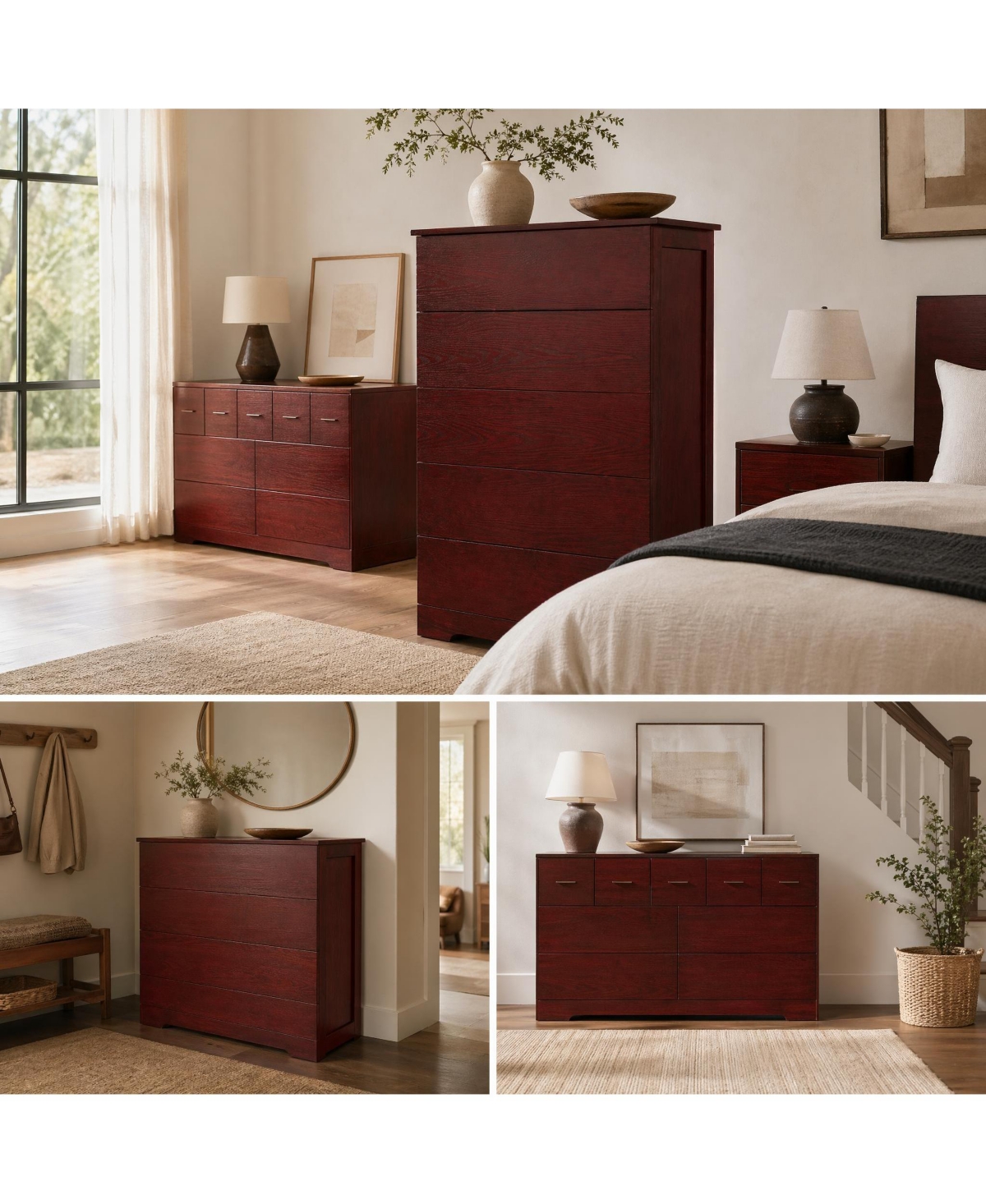 Click here for homfan 5-Drawer 47-Inch Tall Modern Dresser with M... prices