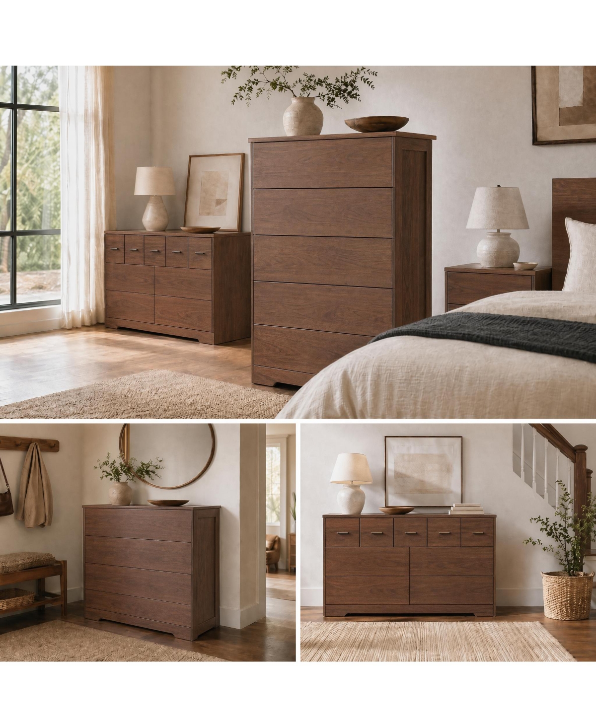 Click here for homfan 5-Drawer 47-Inch Tall Modern Dresser with M... prices