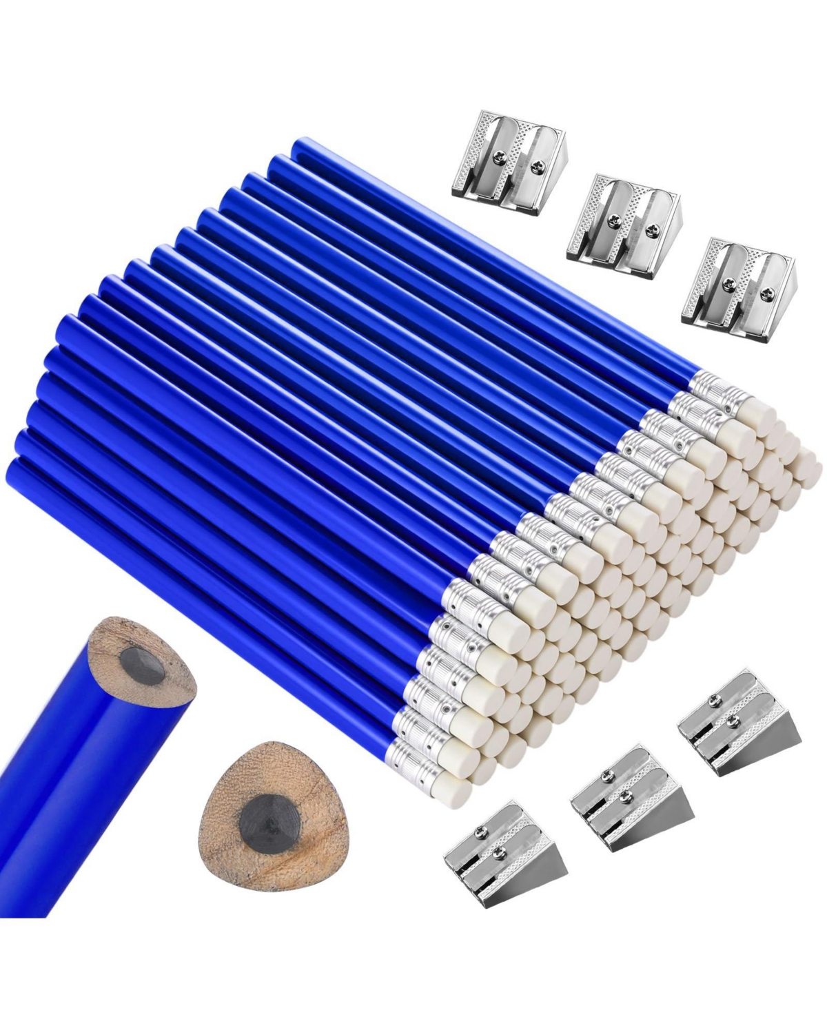 Click here for Gnuadz Fat Pencils Set With Erasers Sharpeners For... prices