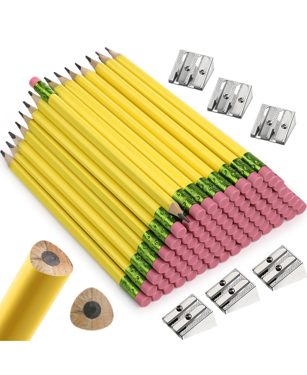 Click here for Gnuadz Fat Pencils Set With Erasers Sharpeners For... prices