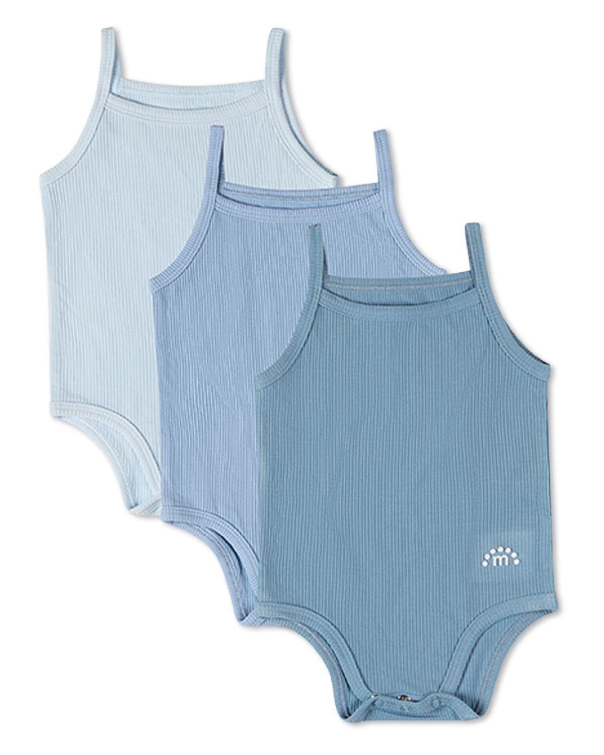 Click here for MeMoi Baby 3 Pack Mini-Ribbed Stretch Modal Solid-... prices