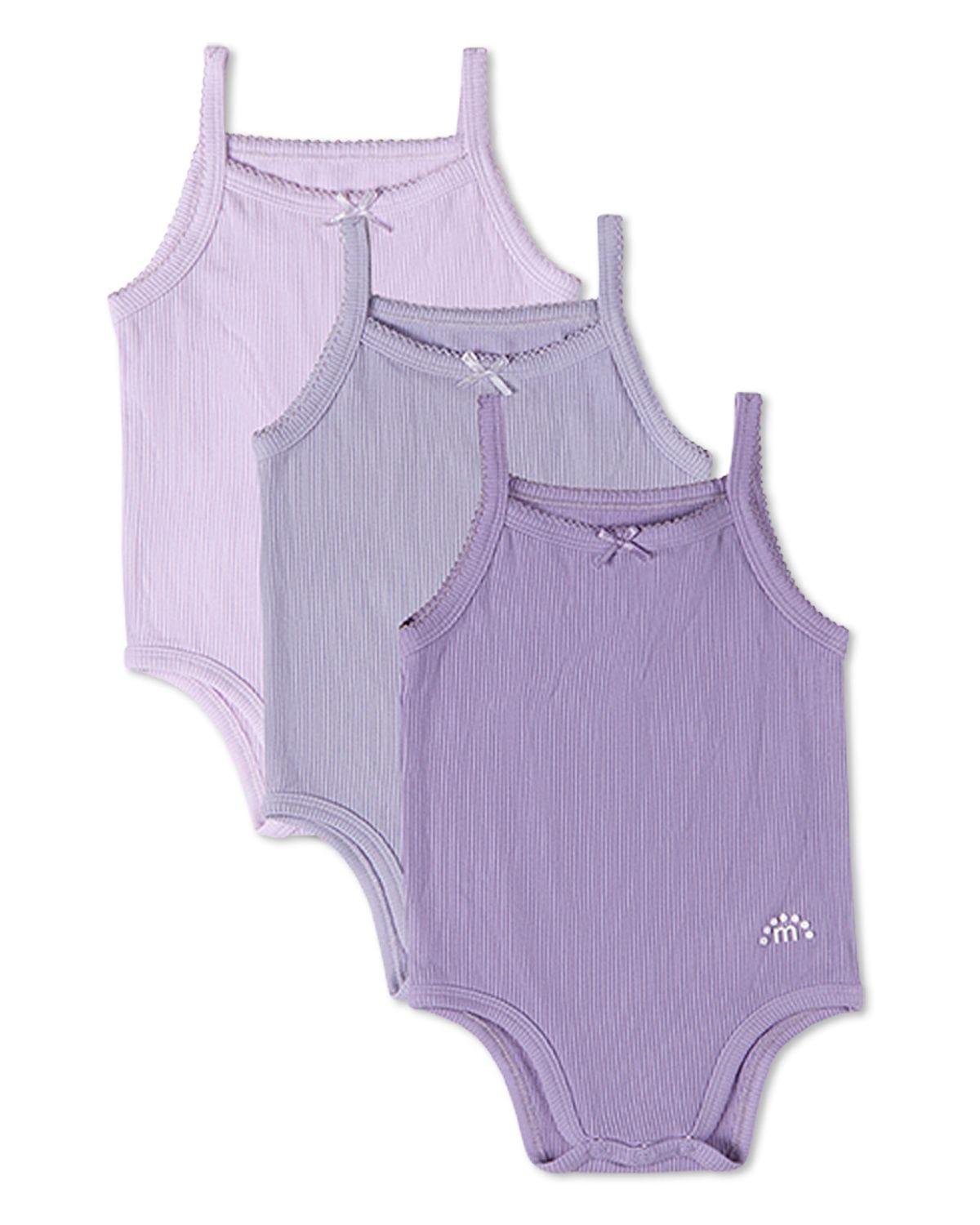Click here for MeMoi Baby 3 Pack Mini-Ribbed Stretch Modal Solid-... prices
