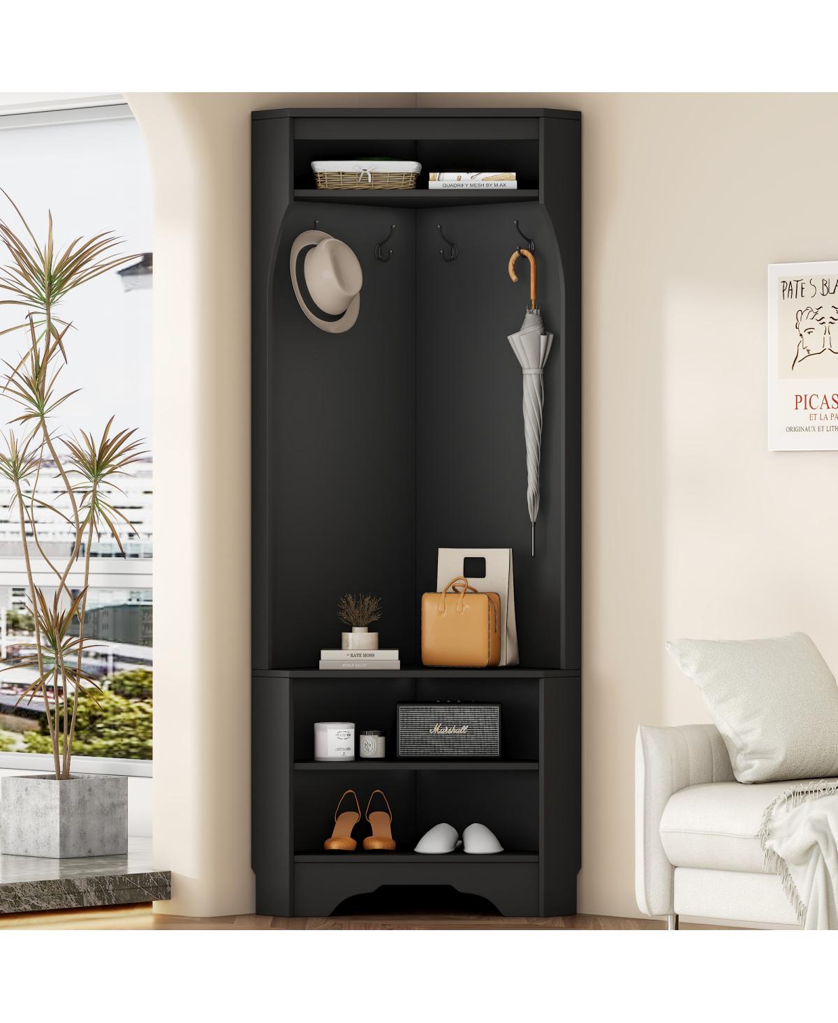 Click here for Streamdale Furniture Minimalist Corner Hall Tree w... prices