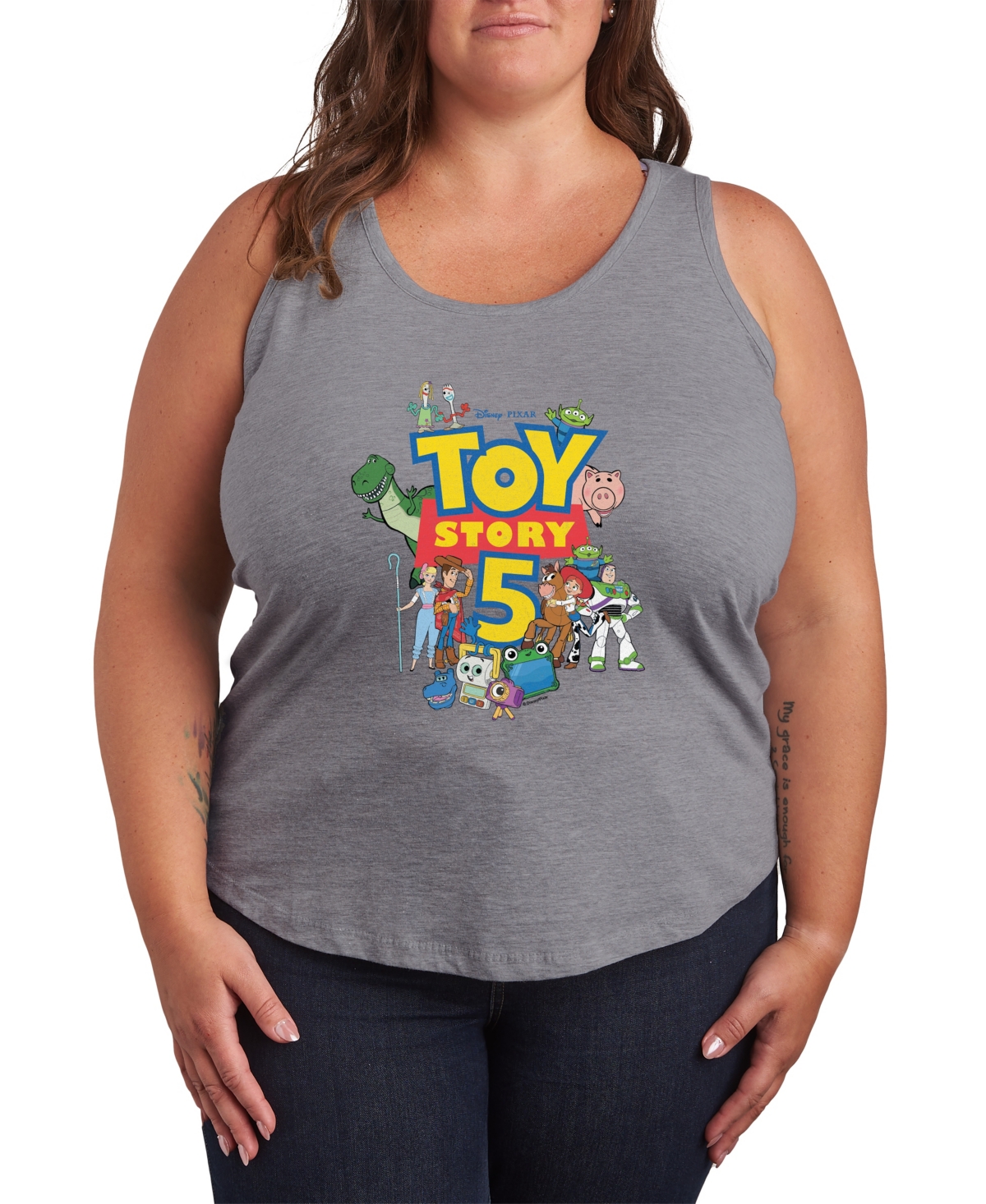 Click here for Hybrid Apparel Plus Size Toy Story 5 Logo Racerbac... prices