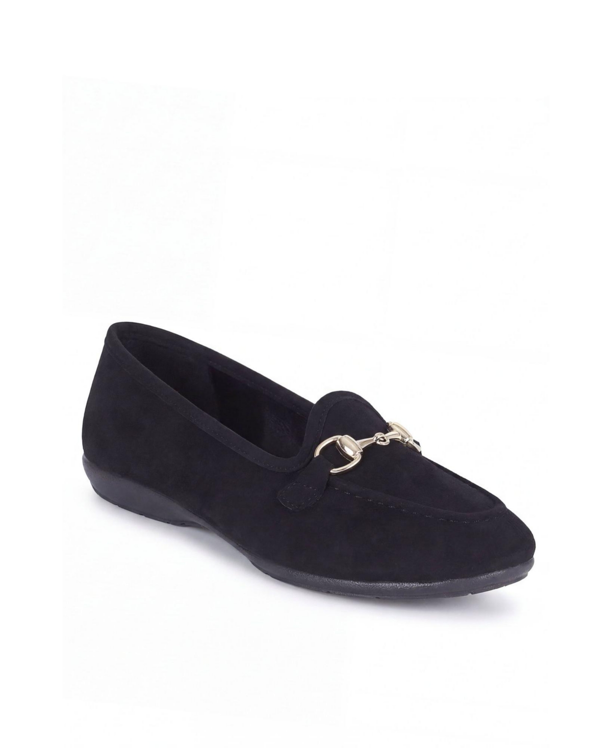 Click here for Menina Step Womens Royal Suede Buckle Slipper - Bl... prices