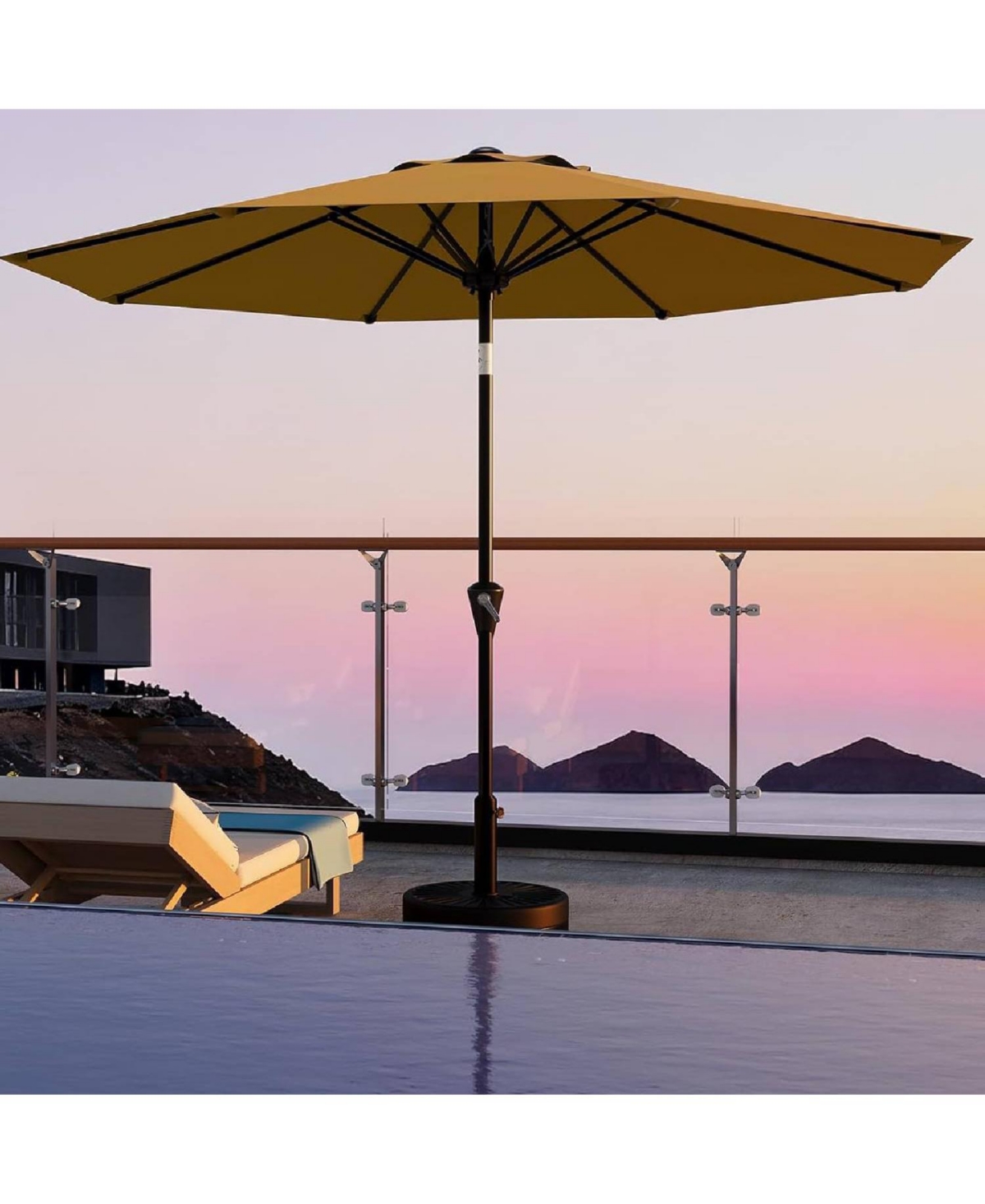 Click here for gaomon Patio Umbrella with Smooth Crank Lift Uv Pr... prices