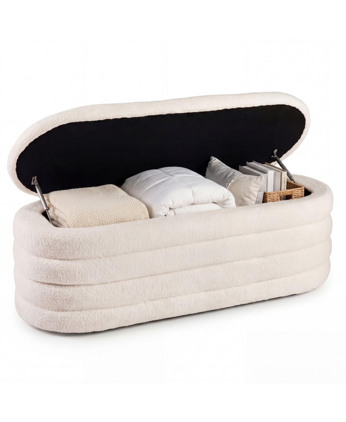 Click here for Slickblue Fabric Storage Ottoman Bench for Bedroom... prices