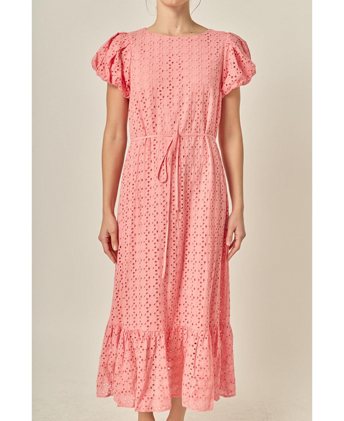 Click here for English Factory Womens Eyelet Midi Dress - Pink prices