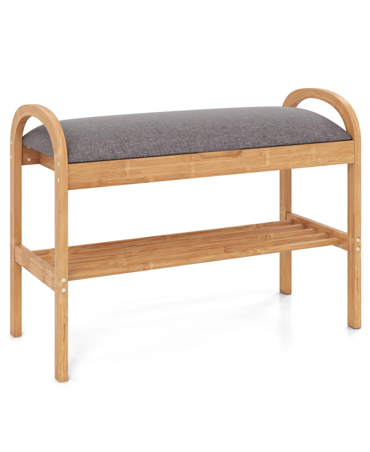 Click here for Slickblue Wicker Shoe Bench with Cushion and 2 Tie... prices