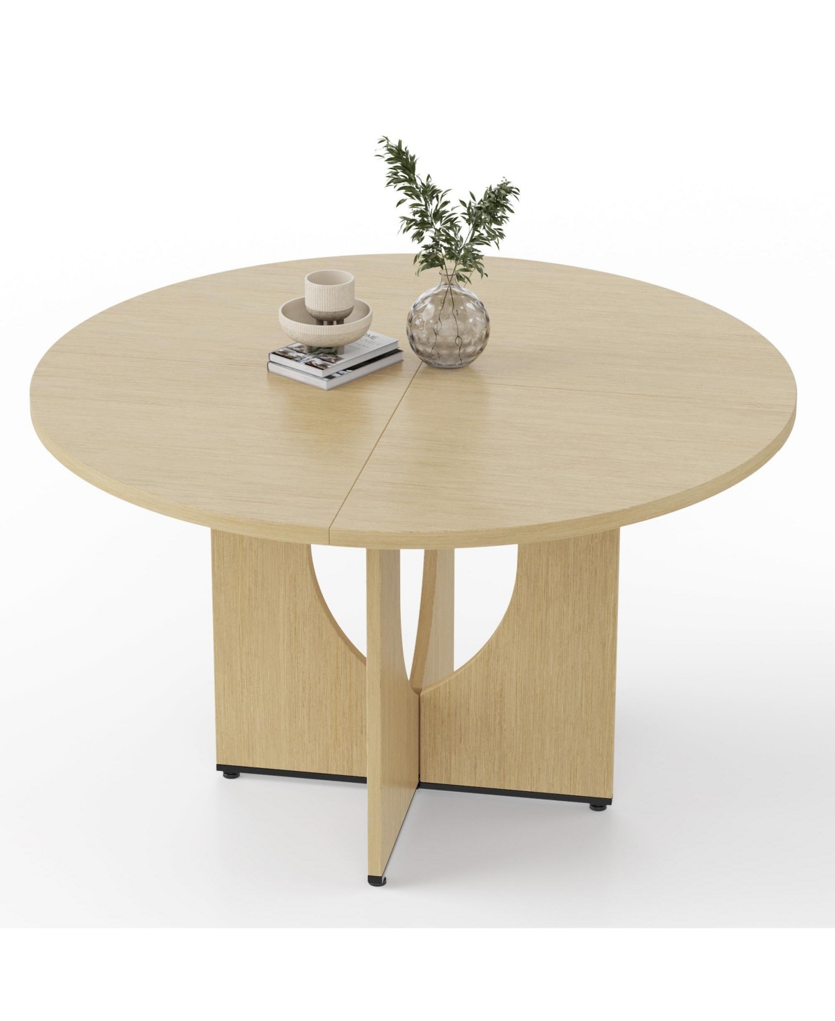 Click here for homfan 47 Inch Round Dining Table for 4-6  Modern... prices