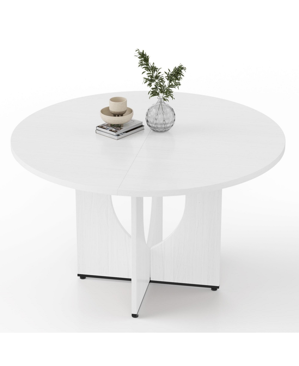 Click here for homfan 47 Inch Round Dining Table for 4-6  Modern... prices