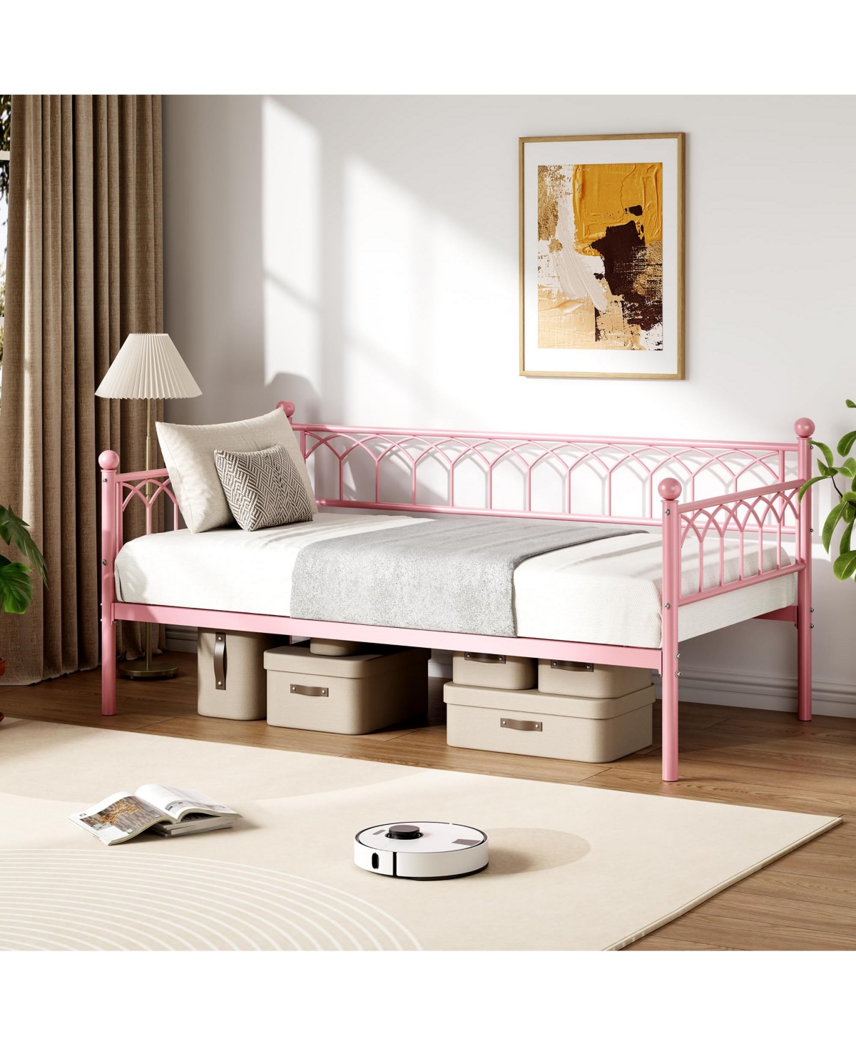 Click here for homfan Twin Metal Daybed with Led Lights and Charg... prices