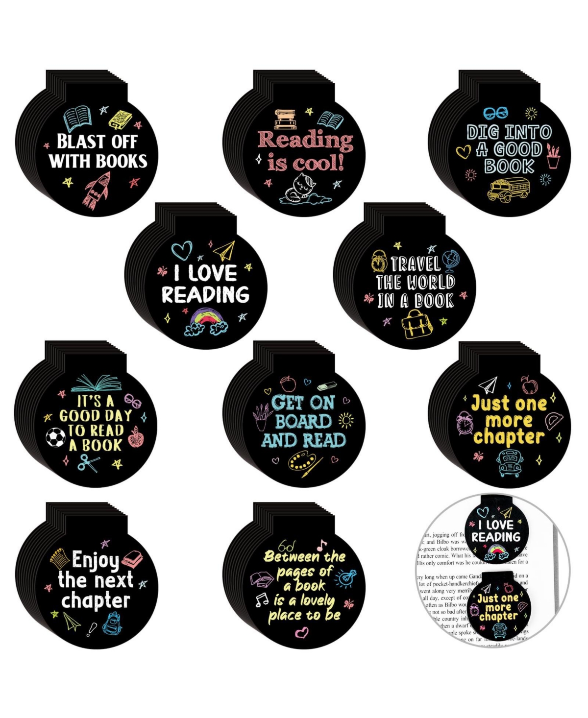 Click here for Gnuadz Magnetic Bookmarks Bulk Book Lover Awards -... prices