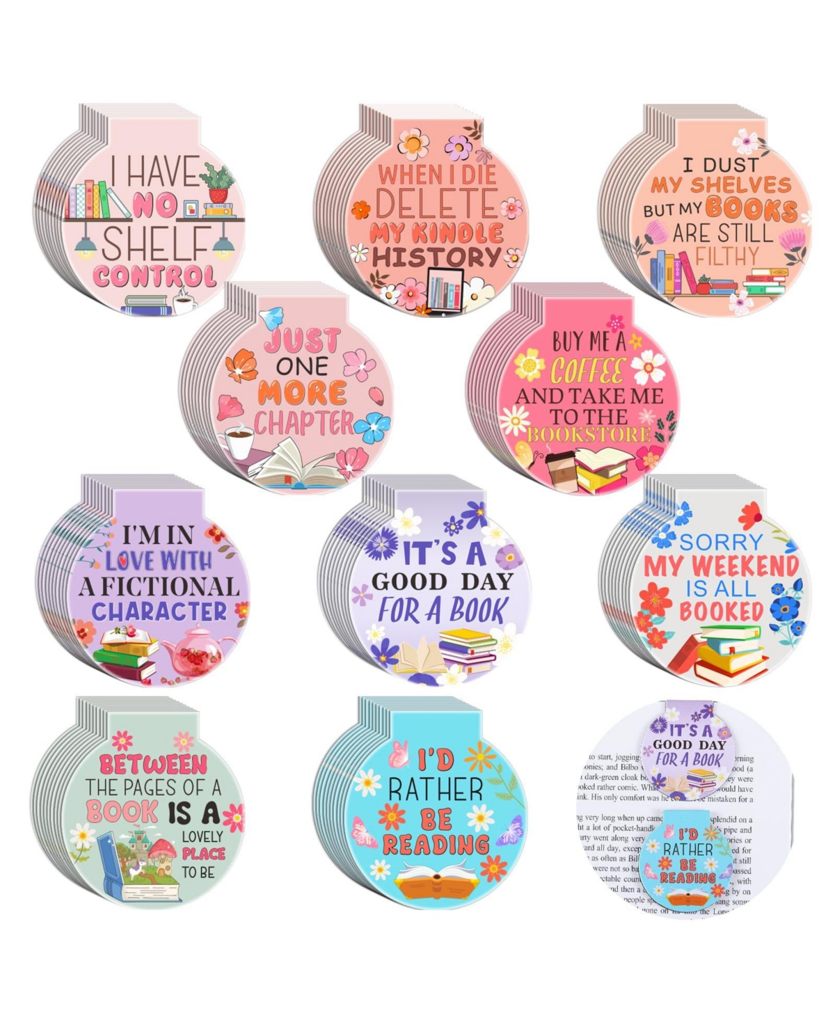 Click here for Gnuadz Magnetic Bookmarks Bulk Book Lover Awards -... prices