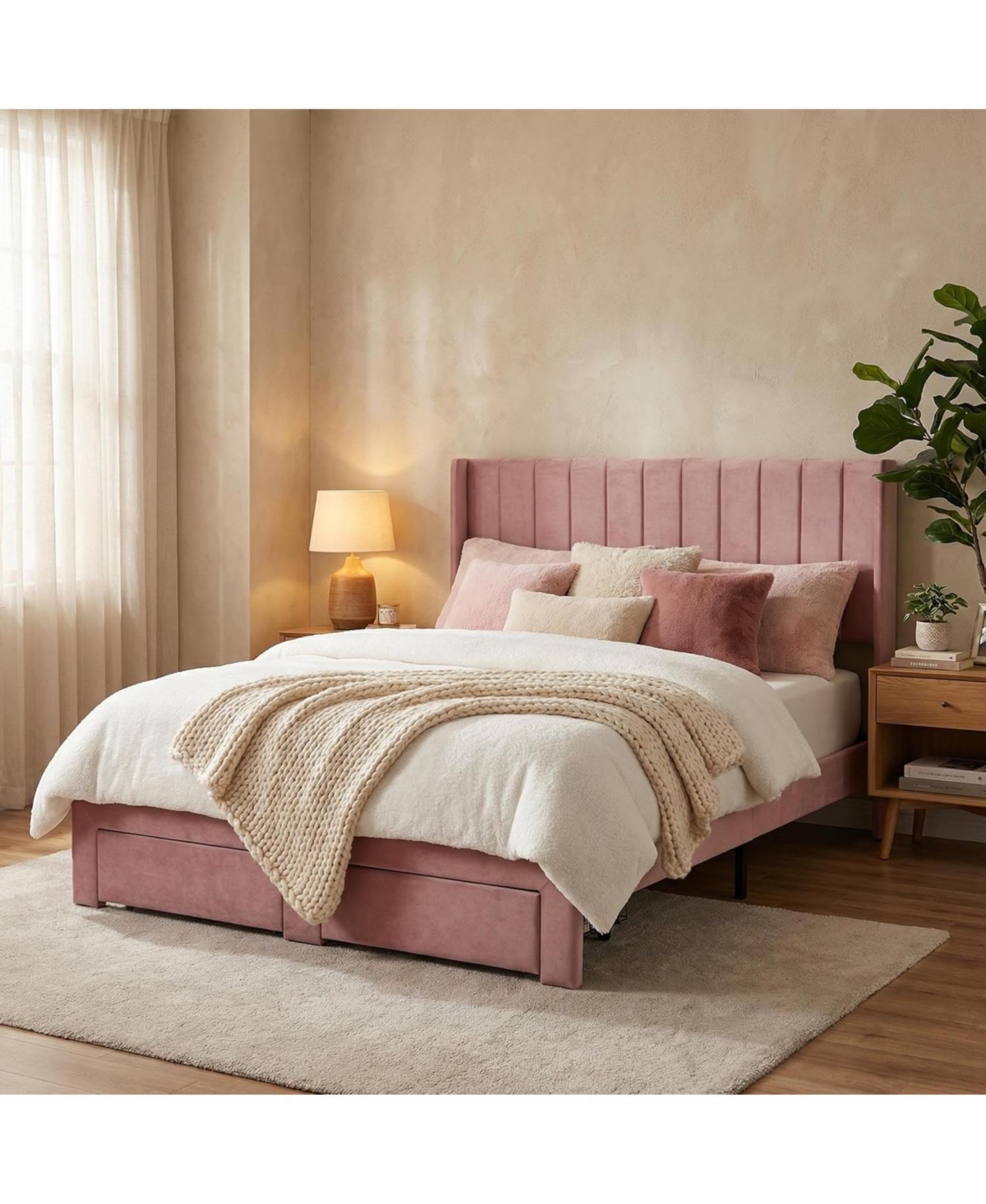 Click here for gaomon Full Size Bed Frame  Bed Frame Upholstered... prices