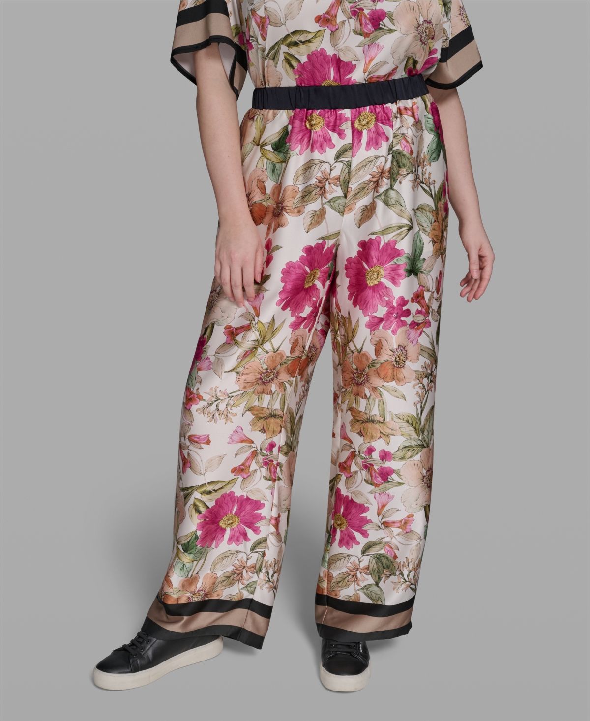 Click here for Karl Lagerfeld Paris Plus Size High-Rise Floral Pr... prices