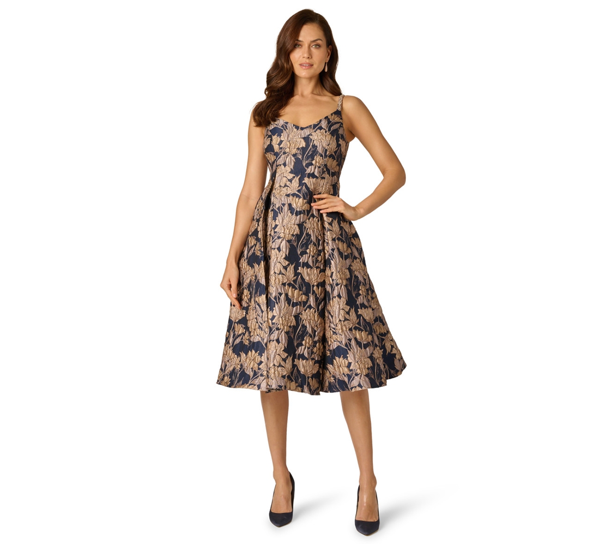Click here for Adrianna Papell Womens Sleeveless Sweetheart Dress... prices