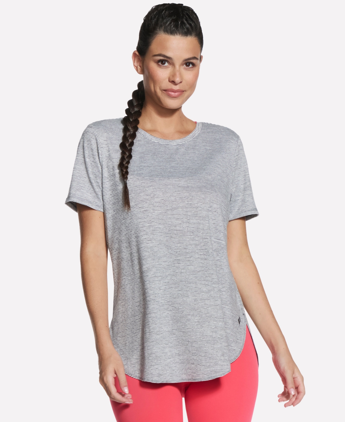Click here for Skechers Womens GoDri Swift Stripe Tunic T-Shirt -... prices
