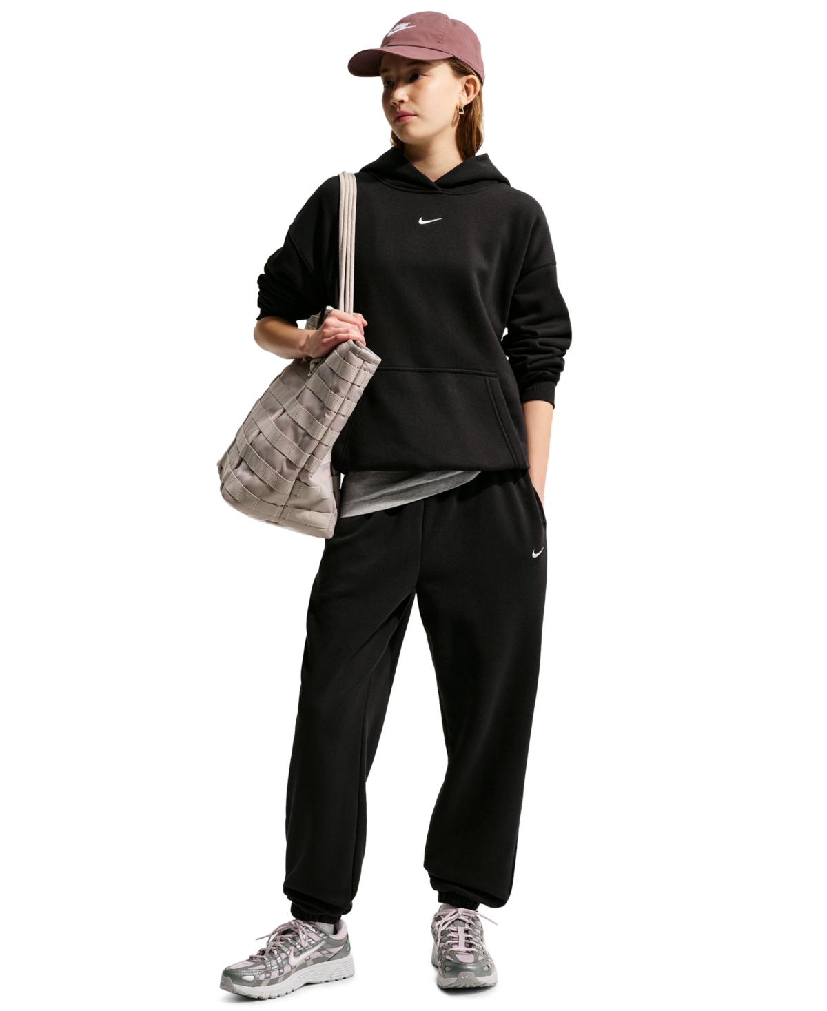 Click here for Nike Girls 7-16 Sportswear Studio Fleece Drawcord... prices