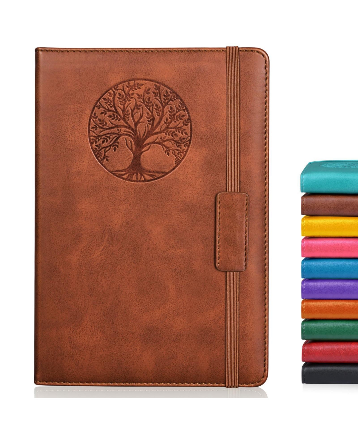 Click here for Gnuadz Lined Journal Notebook Hardcover Leather Ru... prices