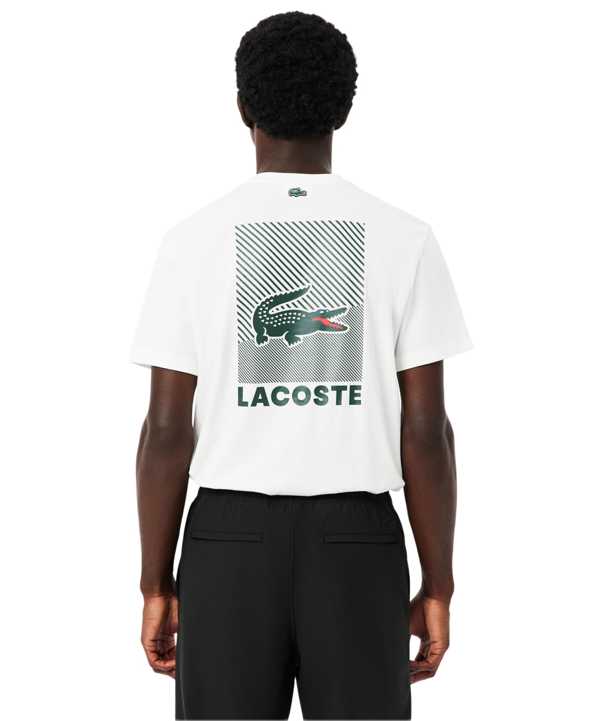 Click here for Lacoste Mens Water Base Print Crewneck T-Shirt - W... prices