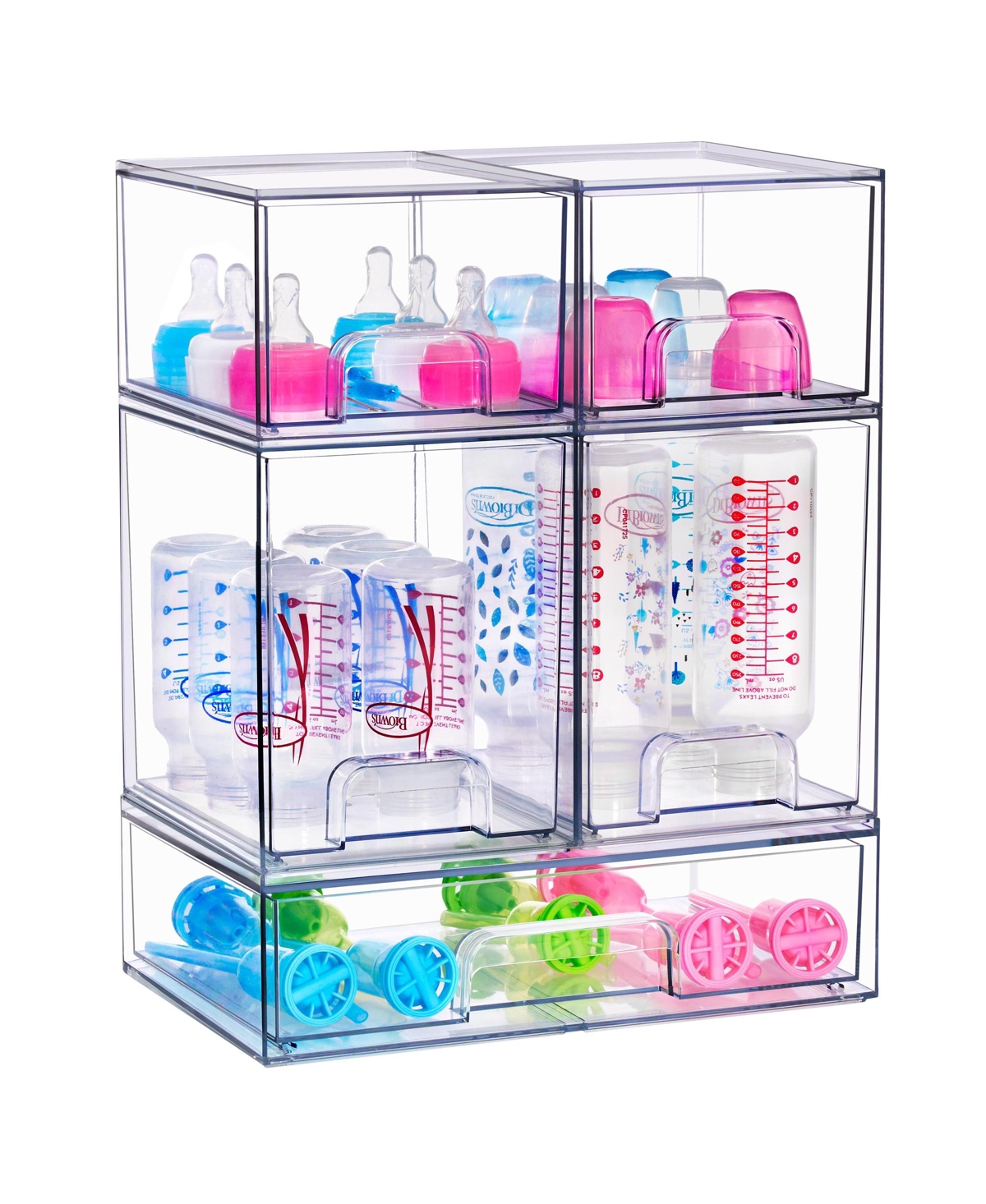 Click here for Sorbus 5 Piece Clear Stackable Pull-Out Storage Or... prices