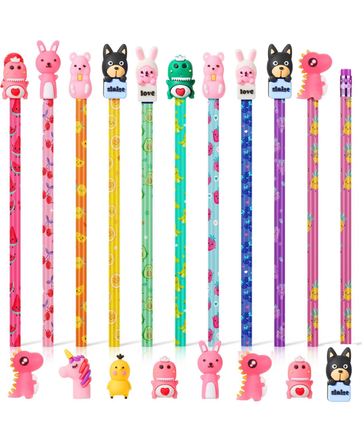 Click here for Gnuadz Scented Pencils Animal Toppers School Gift... prices