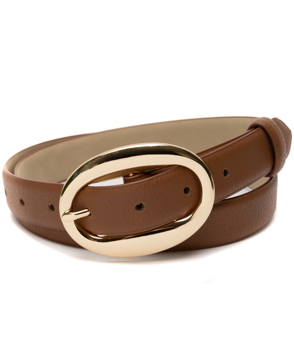 Click here for BCBGeneration Oval Center Bar Buckle Pant Belt - B... prices
