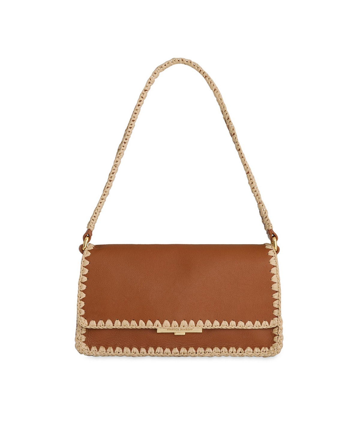 Click here for Rebecca Minkoff Berkley Flap Small Raffia Shoulder... prices