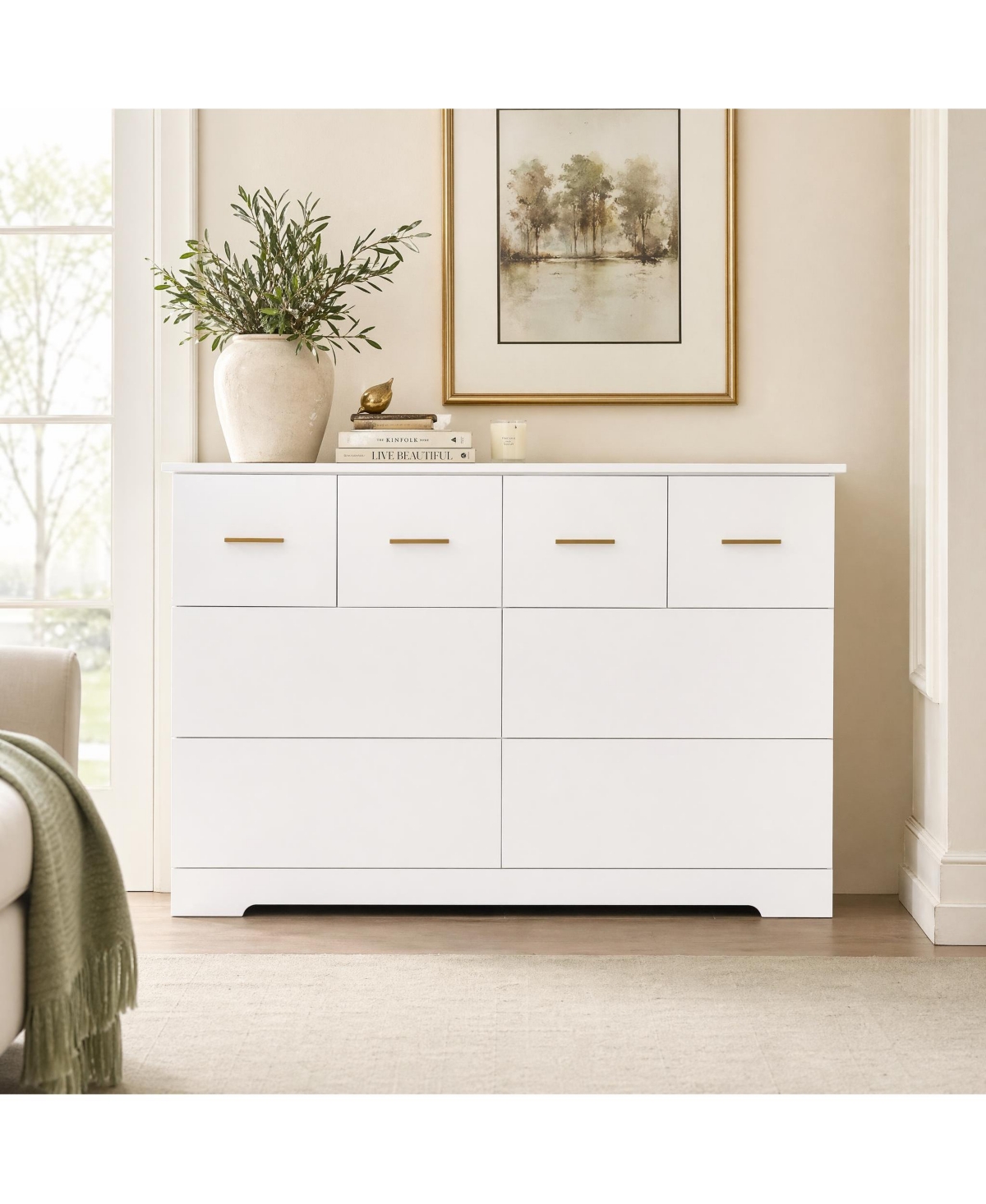 Click here for homfan 8 Drawer Dresser for Bedroom  Modern Chest... prices