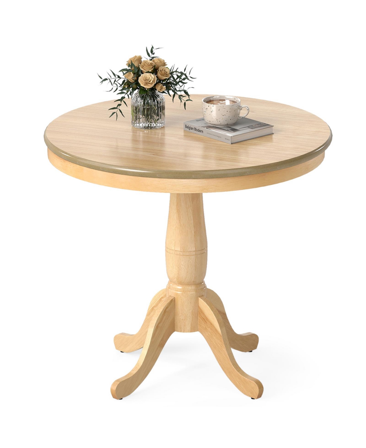 Click here for Gymax Round Pedestal Dining Table High Top Ped Tab... prices