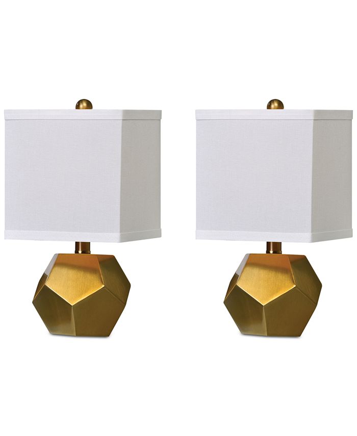 Uttermost Set of 2 Pentagon Table Lamps - Macy's