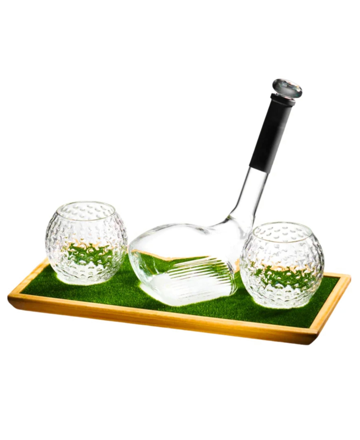 Click here for Godinger Golf 3-Pc. Decanter Whiskey Set - Clear prices