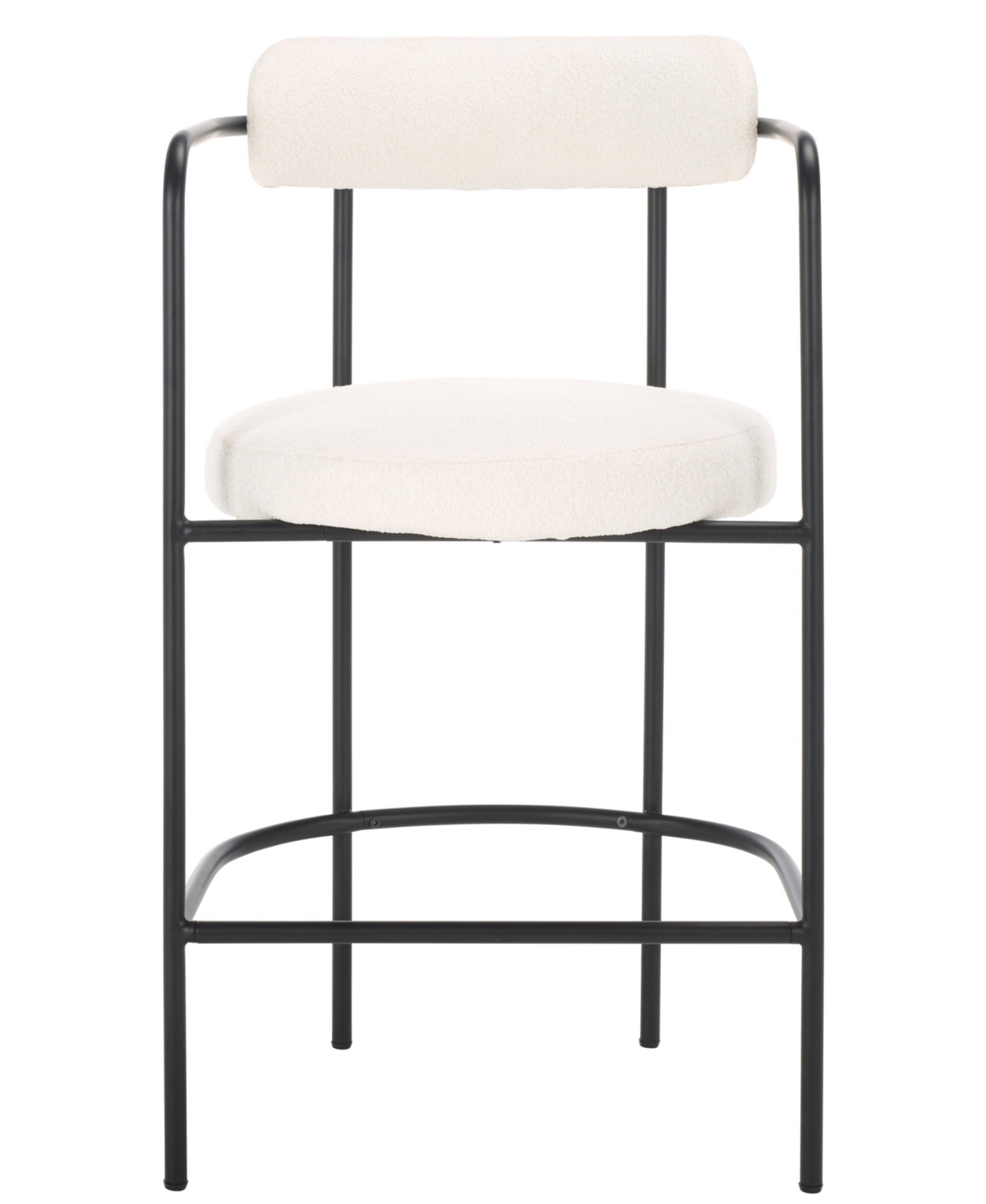 Click here for Safavieh Andrean Arm Counter Stool - White / black prices