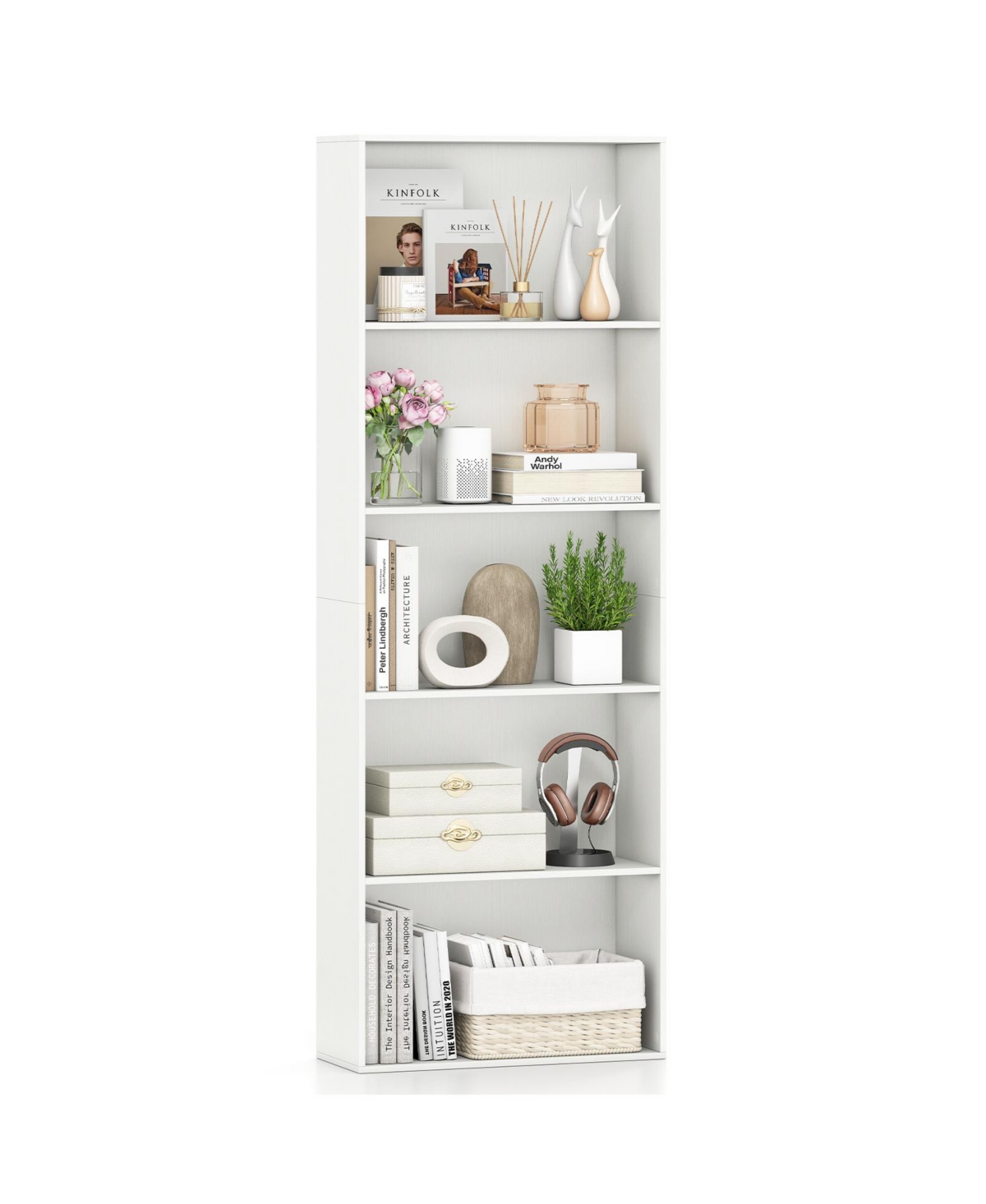 Click here for Gymax 5-Tier Bookshelf Open Bookcase Freestanding... prices