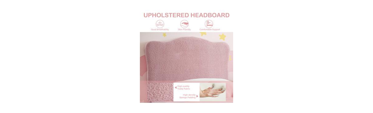 Click here for gaomon Upholstered Bed Frame for Kids with 2 Drawe... prices