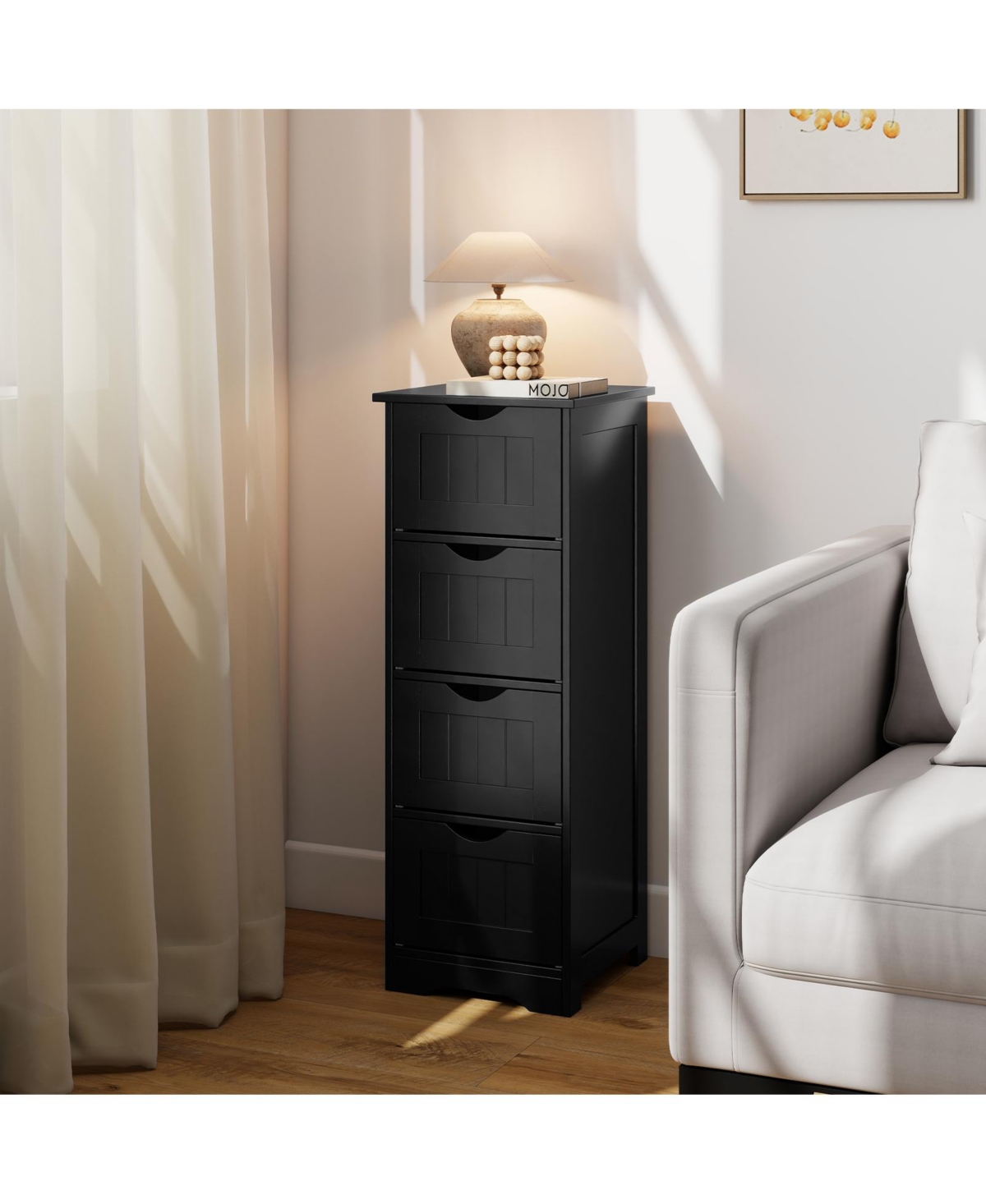 Click here for sumyeg 4-Drawer Freestanding Floor Storage Cabinet... prices