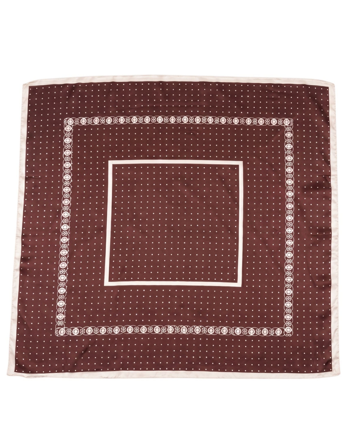 Click here for Marcus Adler Geo Print Satin Scarf - Brown prices