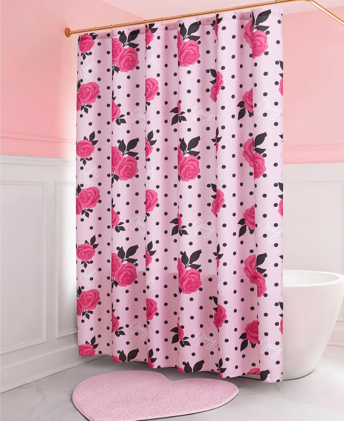 Click here for Juicy Couture Fabric 13-Pc. Shower Curtain Set - R... prices