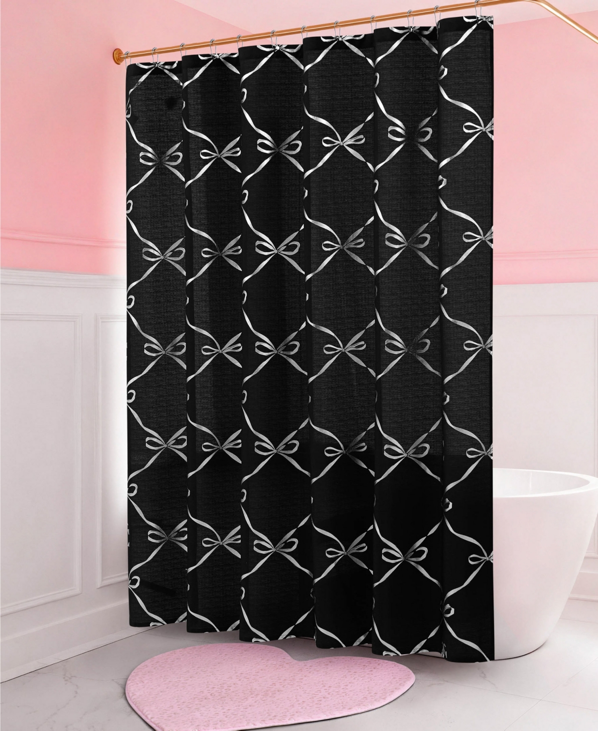 Click here for Juicy Couture Fabric 13-Pc. Shower Curtain Set - B... prices