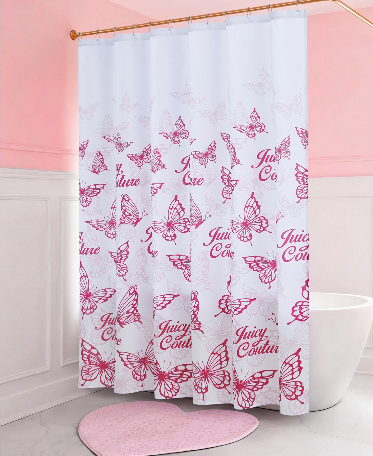 Click here for Juicy Couture Fabric 13-Pc. Shower Curtain Set - J... prices