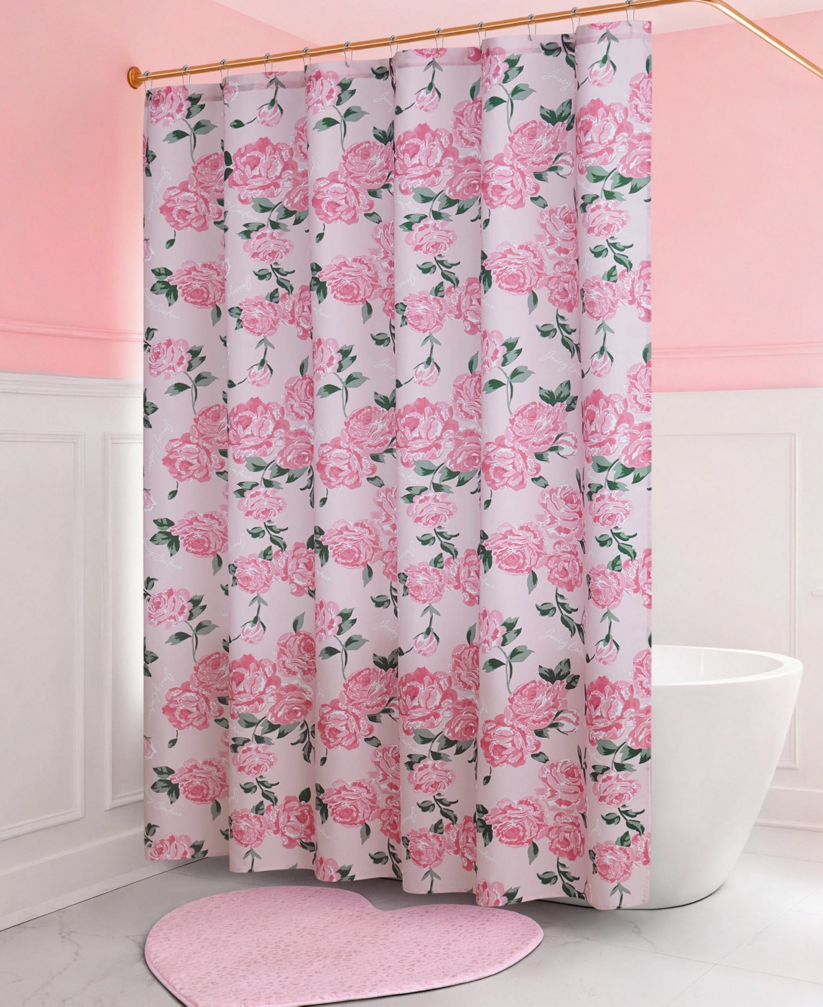 Click here for Juicy Couture Fabric 13-Pc. Shower Curtain Set - B... prices