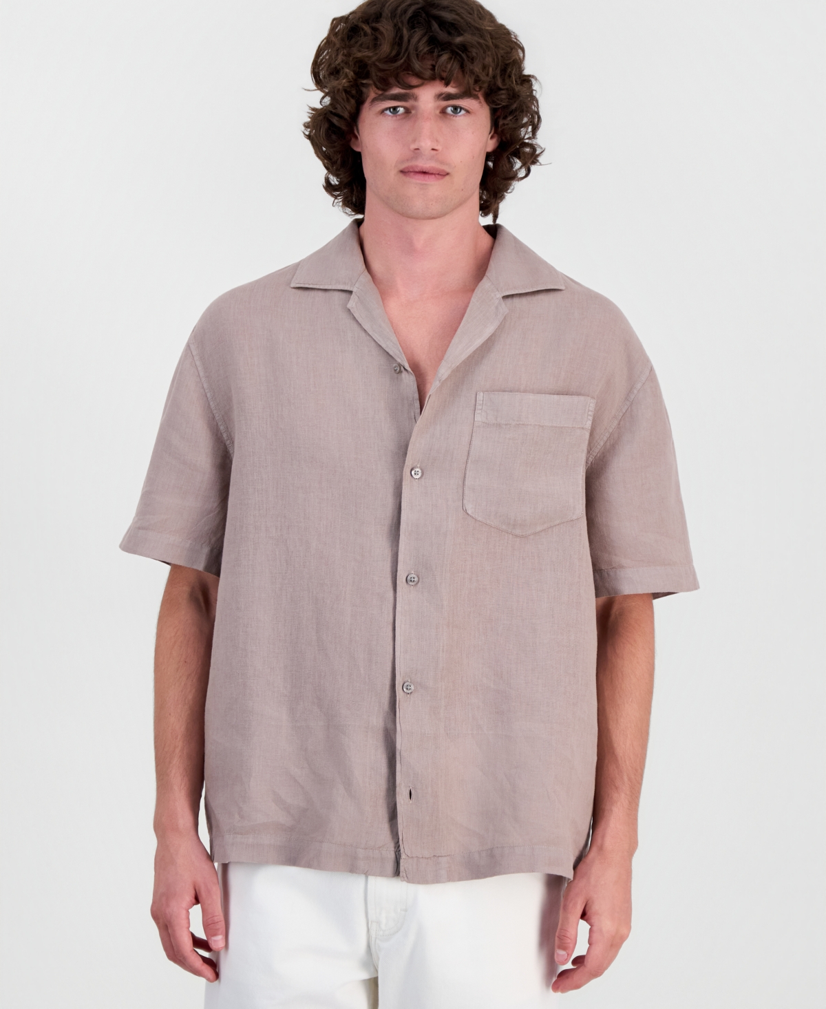 Click here for Hugo by Hugo Boss Mens Exolino Short-Sleeve Linen... prices