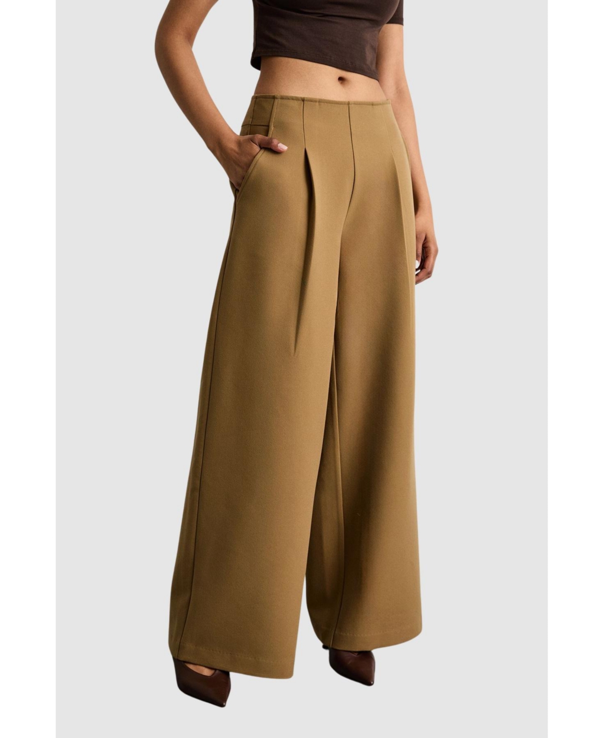 Click here for Warehouse Womens Premium Wide Leg Tailored Trouser... prices