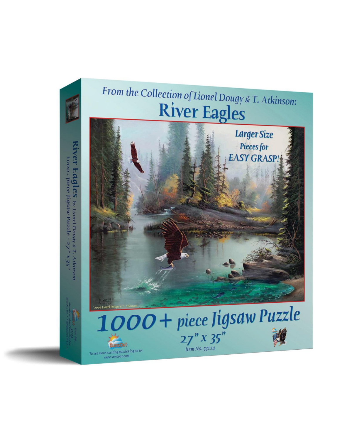 Click here for SunsOut River Eagles 1000 piece Jigsaw Puzzle for... prices