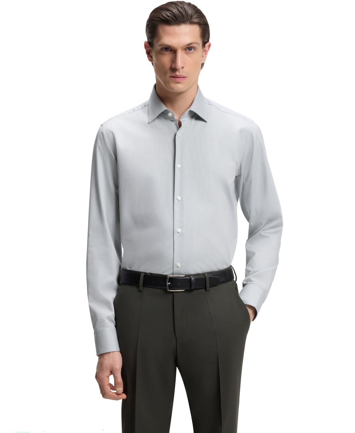 Click here for Boss by Hugo Boss Mens Easy-Iron Stretch-Cotton Do... prices