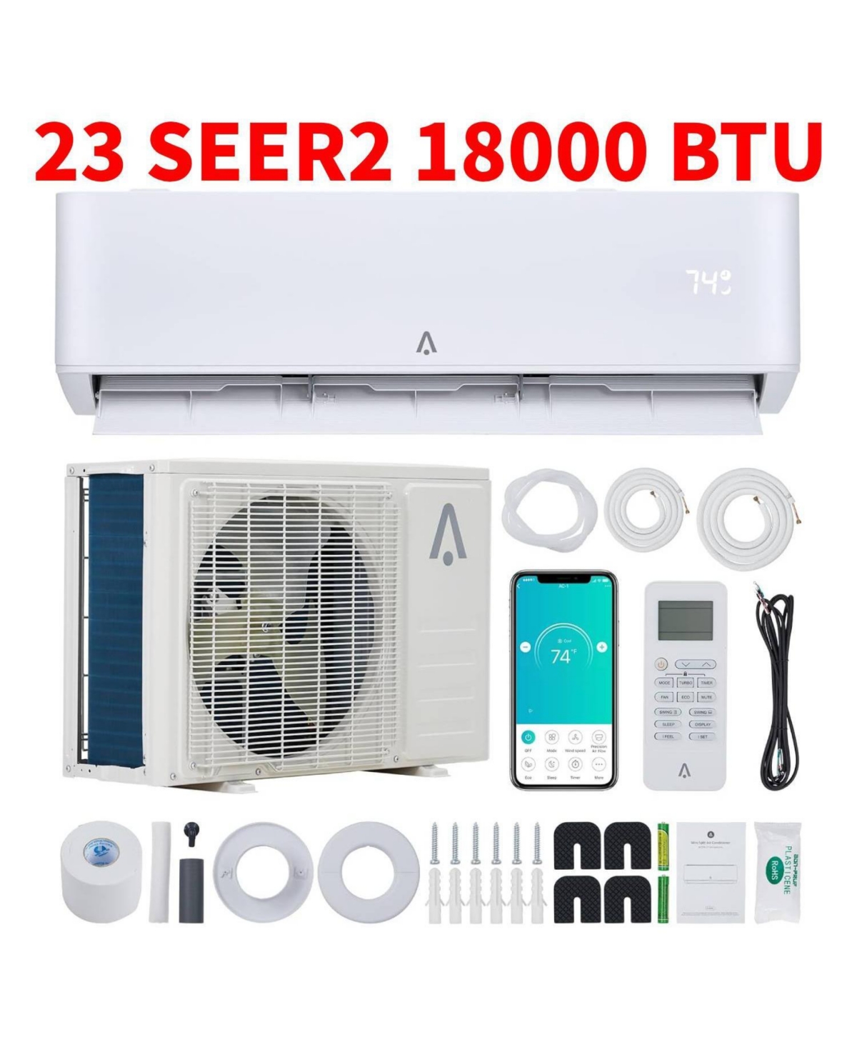 Click here for Xo 23 SEER2 208-230V Wall-Mounted Ductless Ac Unit... prices