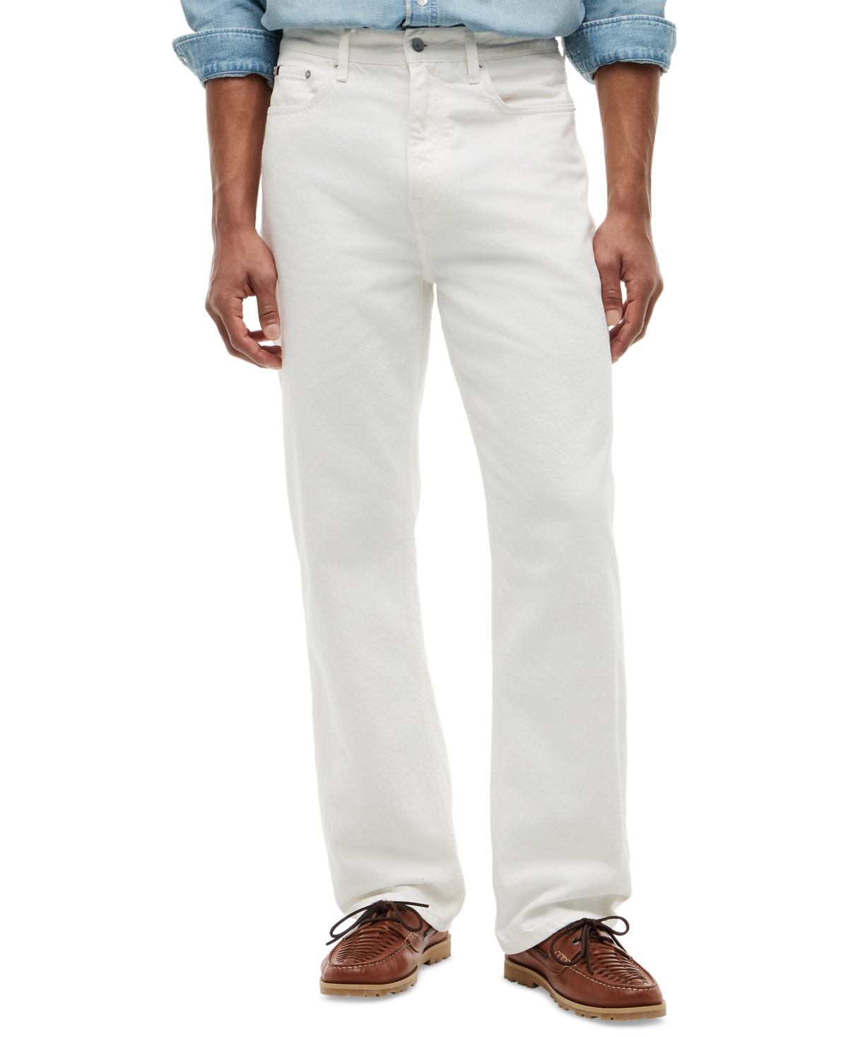 Click here for Tommy Hilfiger Mens Garment Dyed Straight Jeans -... prices